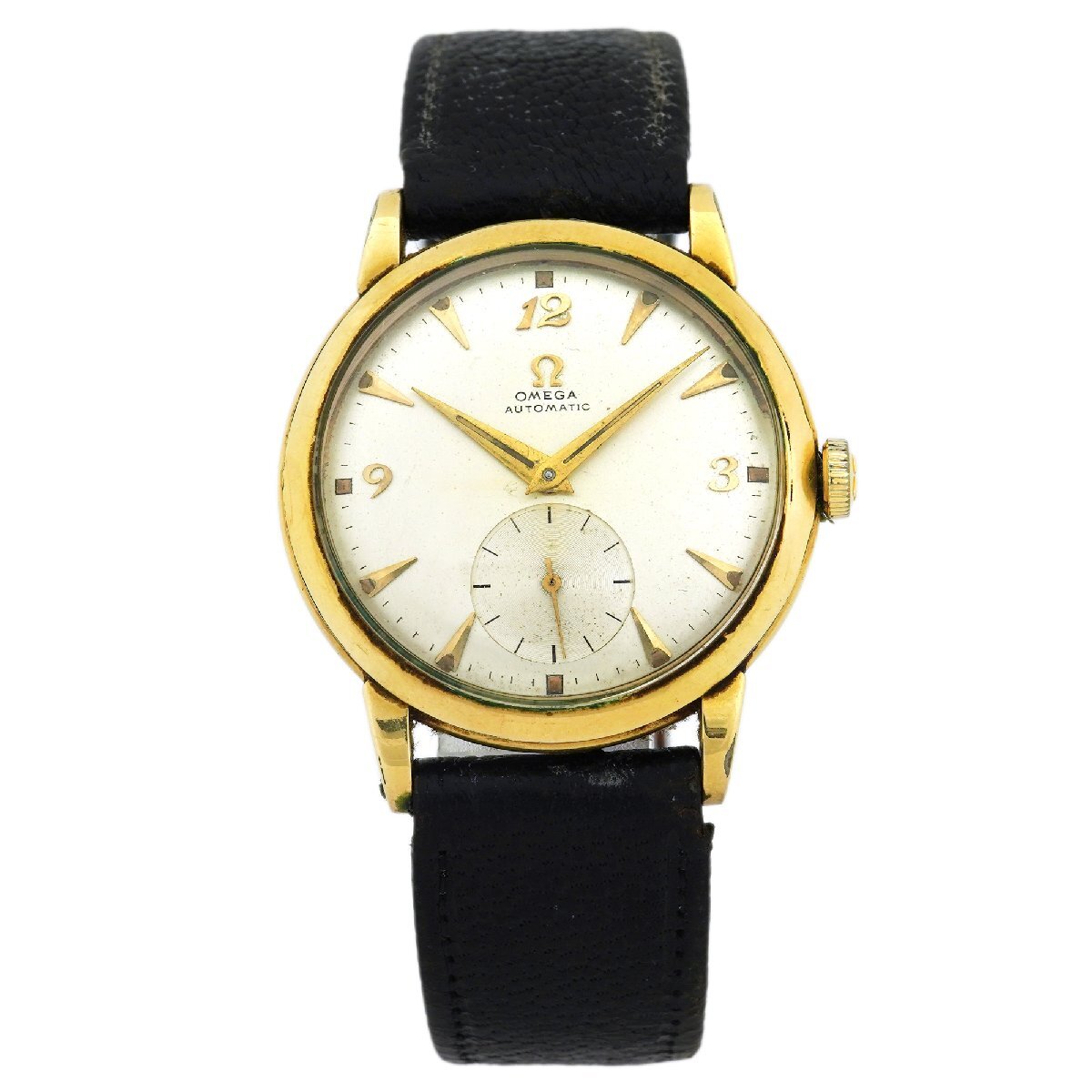 【中古/稼働品】OMEGA オメガ ハーフローター F6212 スモールセコンド スモセコ メンズ 自動巻き 腕時計（K-SH5753 ...