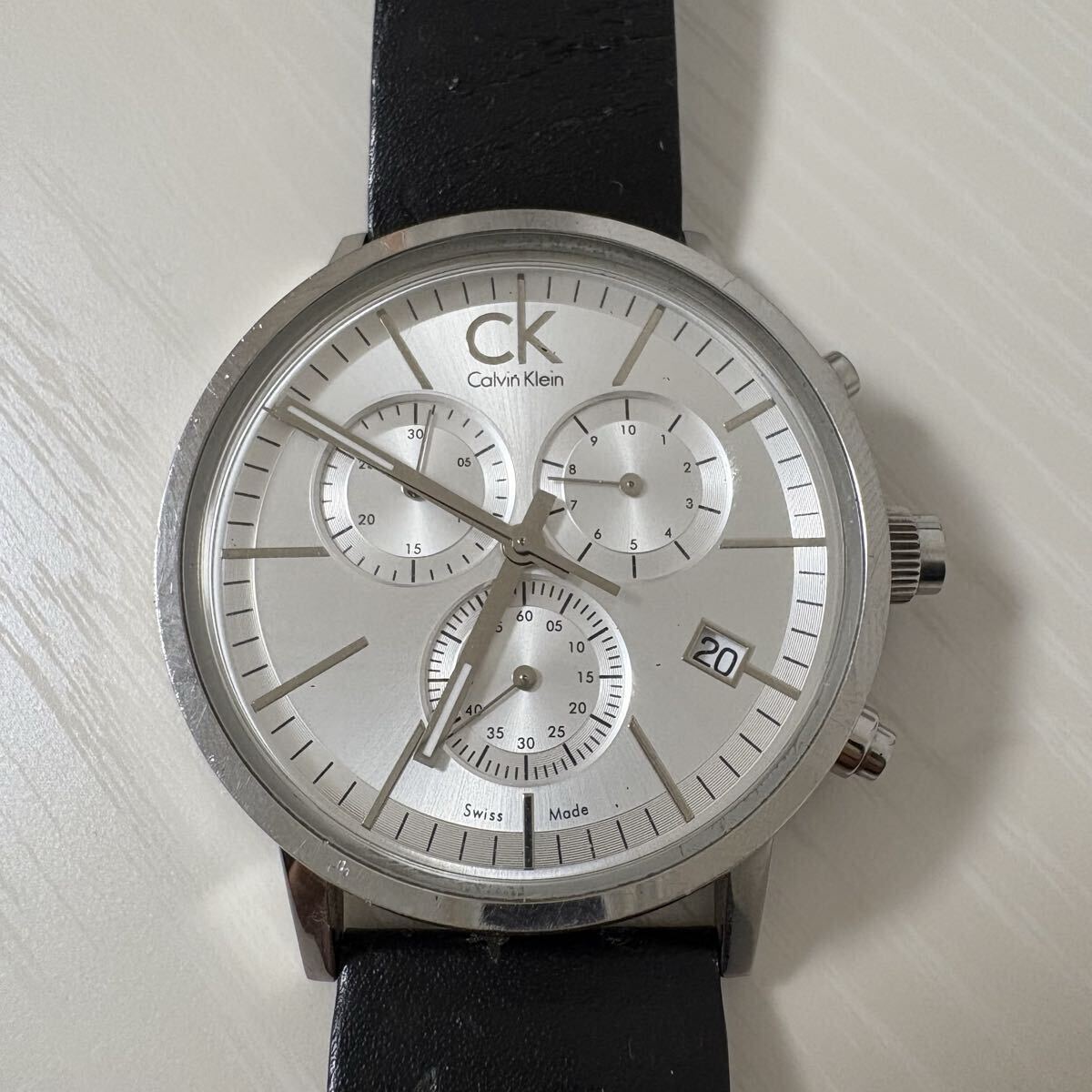 カルバンクライン Calvin Klein 腕時計 クロノグラフ K76 271 シルバー ジャンク 1円スタート /【Buyee ...