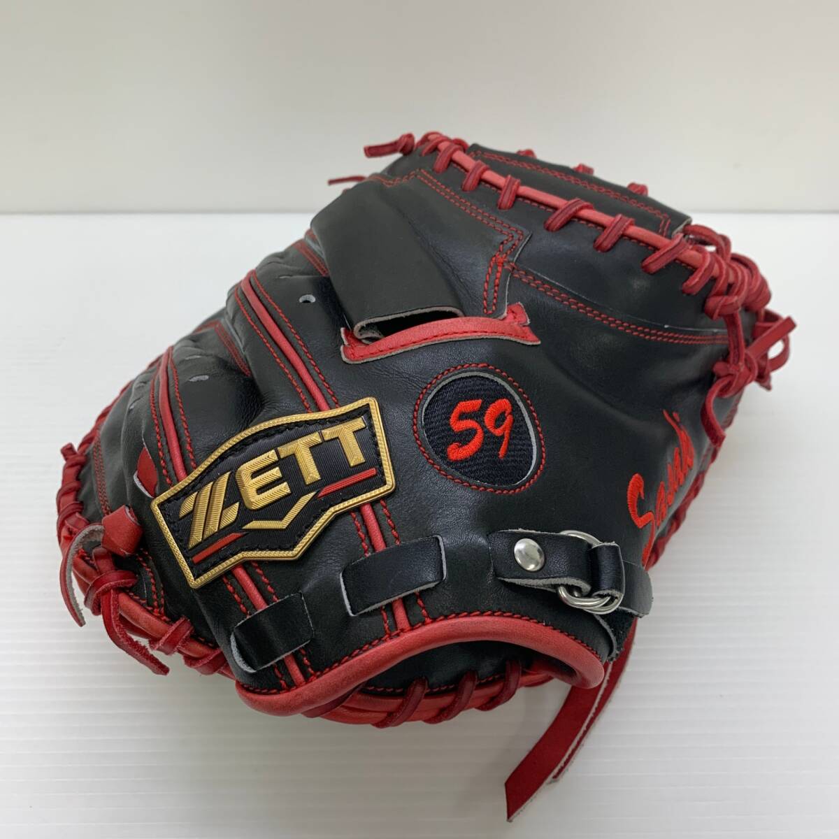 ゼット ZETT プロステイタス 硬式 大人 一般 キャッチャーミット 捕手 グローブ グラブ 右投げ 中古品 グローブ袋付き 野球 6005 ...