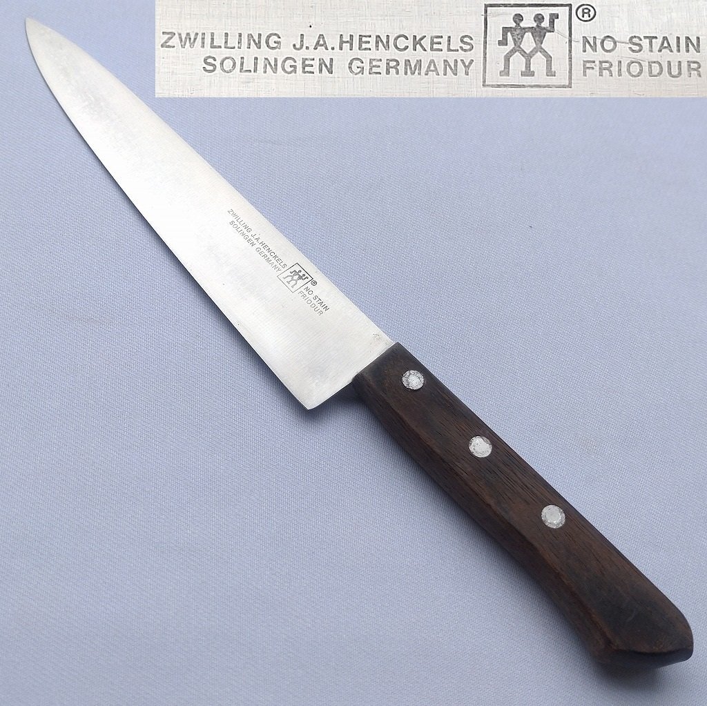 牛刀包丁 ZWILLING J.A.HENCKELS SOLIMGEN GERMANY NO STAIN FRIODUR 刃長210㎜ 両刃 ...
