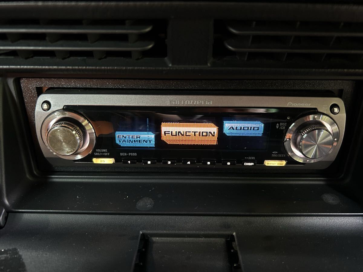 carrozzeria DEH-P099 P099 CD-IB10Ⅱ CD/AM/FM 作動確認OK 当時物 DSP搭載機 カロッツェリア ...