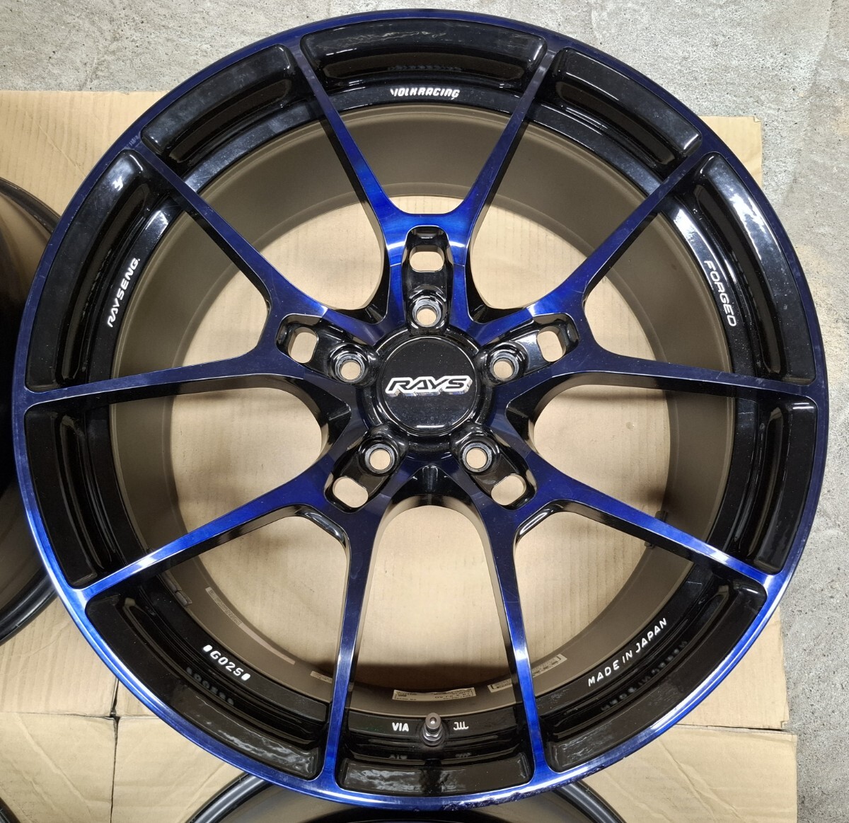 RAYS VOLK RACING G025 ホイール 19インチ 9.0J 120 鍛造 ホンダ シビックタイプR FL5 FK8 ブレンボ ...