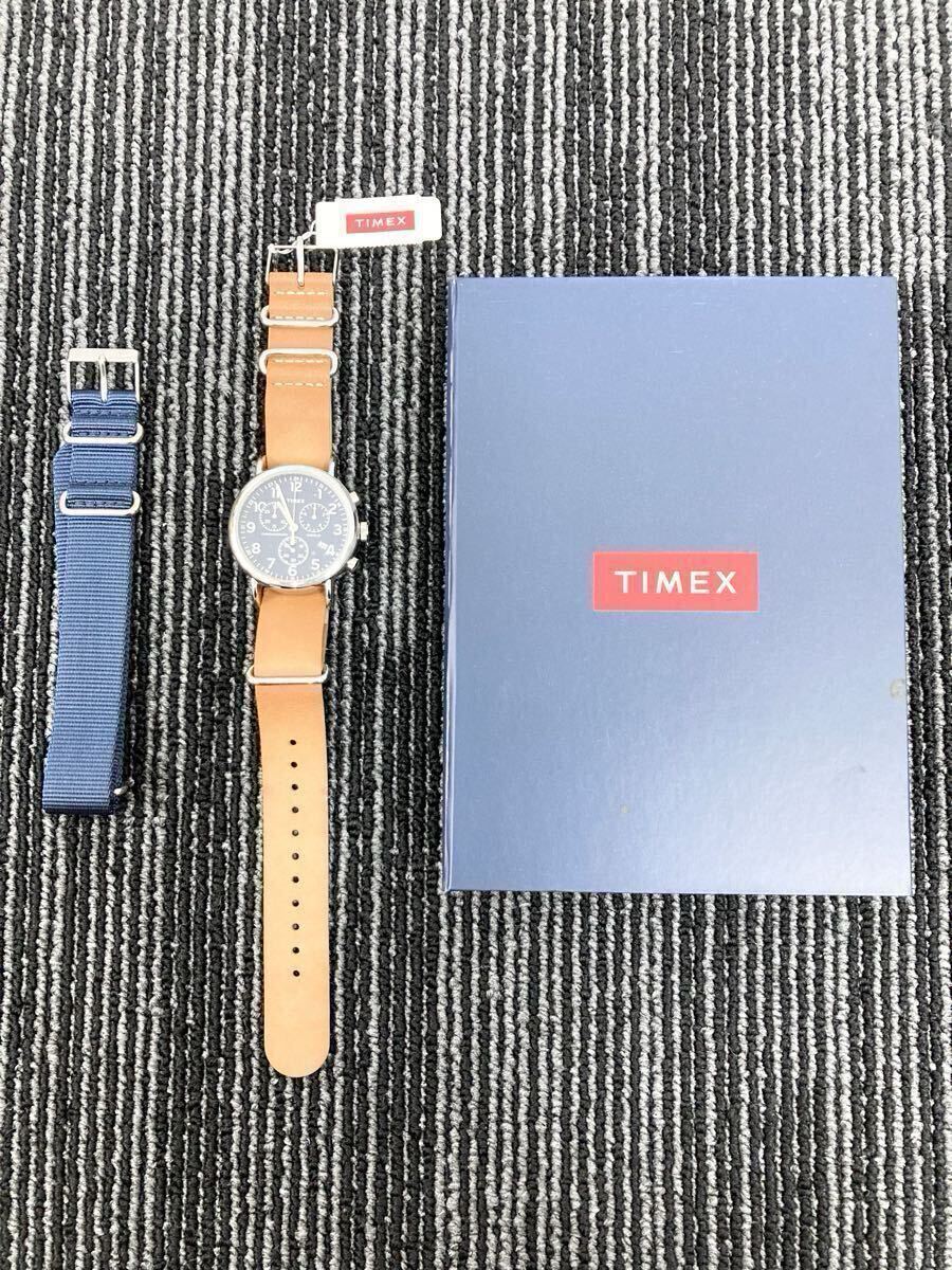 TIMEX TWG012800 タイメックス 腕時計 WEEKENDER CHRONO ウィークエンダー クロノアナログ メンズ ケース付き ...