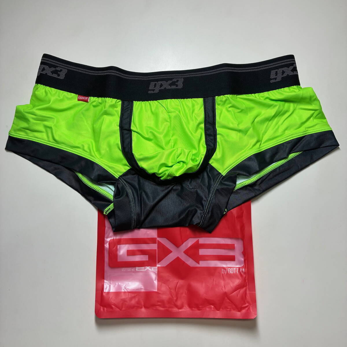 GX3 by GOTTZU ジーバイスリー メンズ ボクサー ブリーフ ローライズ Lサイズ グリーン 未使用品/袋ナシ 下着/紳士 ...