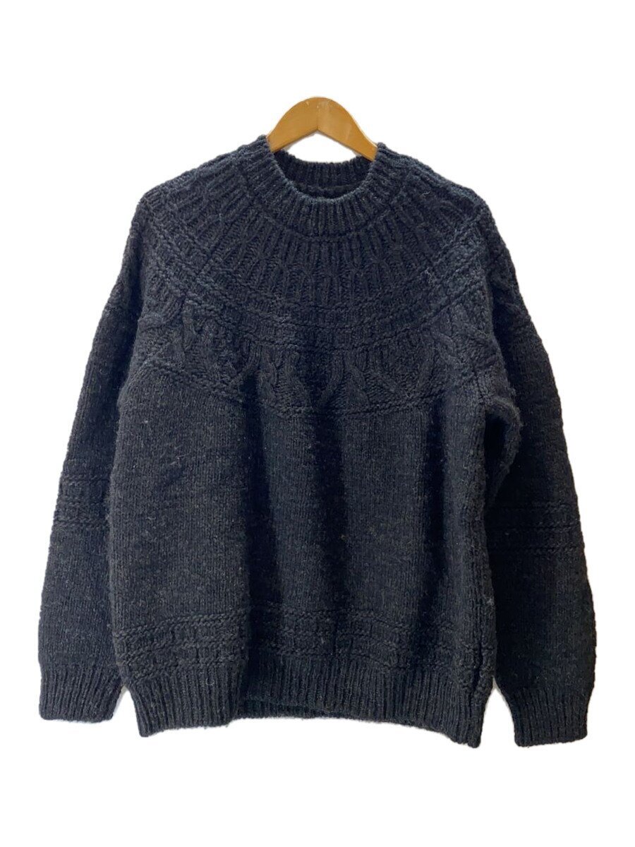 BATONER 21AW/SPREAD ALAM CREW NECK/セーター/3/ウール/BLK/BN-21FM-054// /【Buyee ...