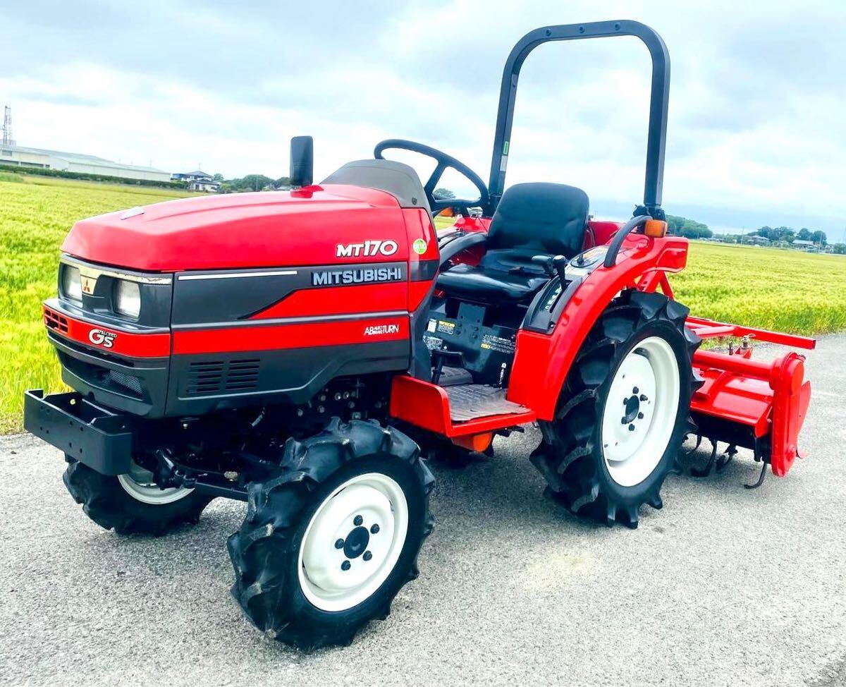 ★三菱 トラクター★MT 170 ★17 馬力★398 時間★ 三菱 RA 130ロータリー★PTO ★水平 ★埼玉県★ /【Buyee ...