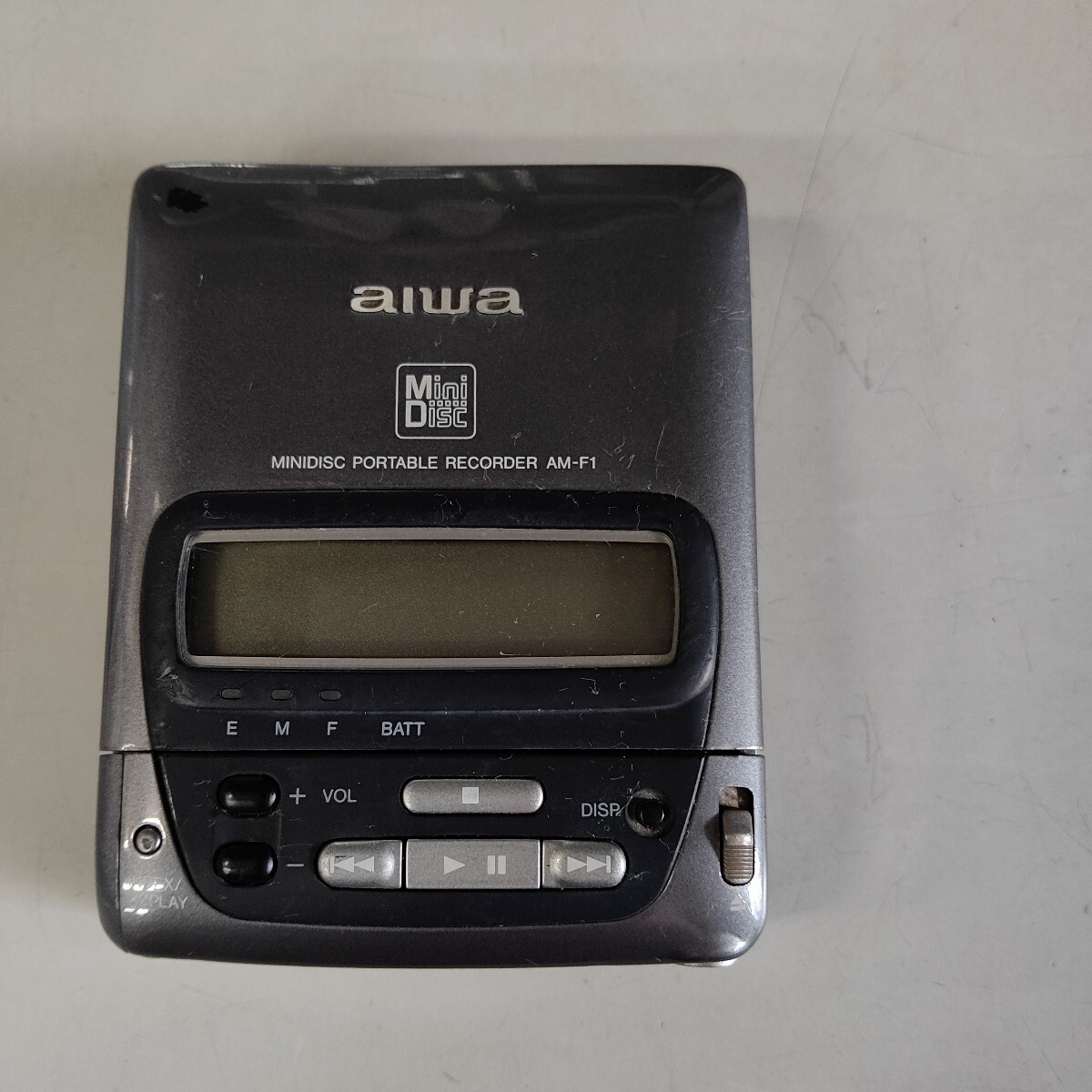 1円 aIwa MINIDISC PORTABLE RECORDER AM-F1 アイワ MDポータブルレコーダー オーディオ機器 動作未確認 ...