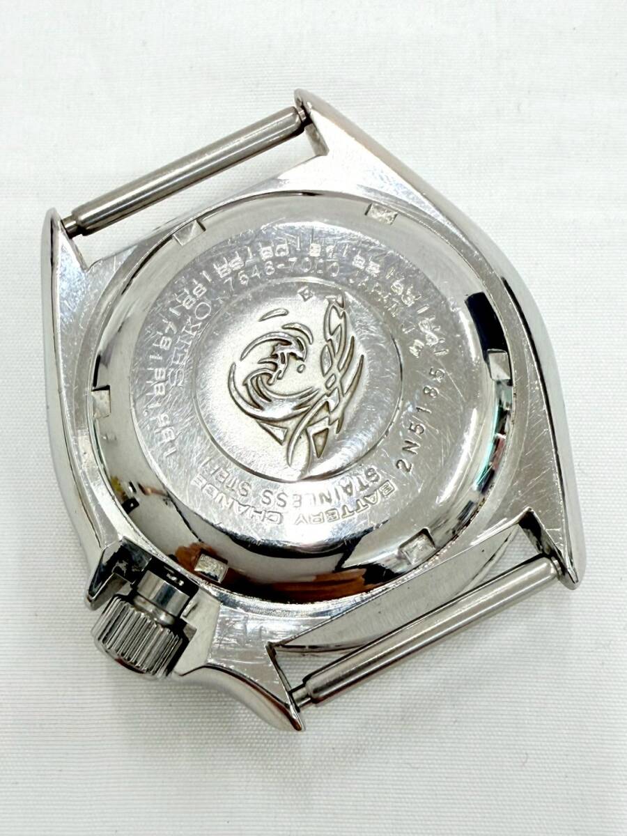H2154*8 SEIKO セイコー ダイバーズ 7548-7000 2N5185 SS 150M防水 クォーツ ブラック文字盤 メンズ トップのみ ケース付き /【Buyee】 Buyee ...