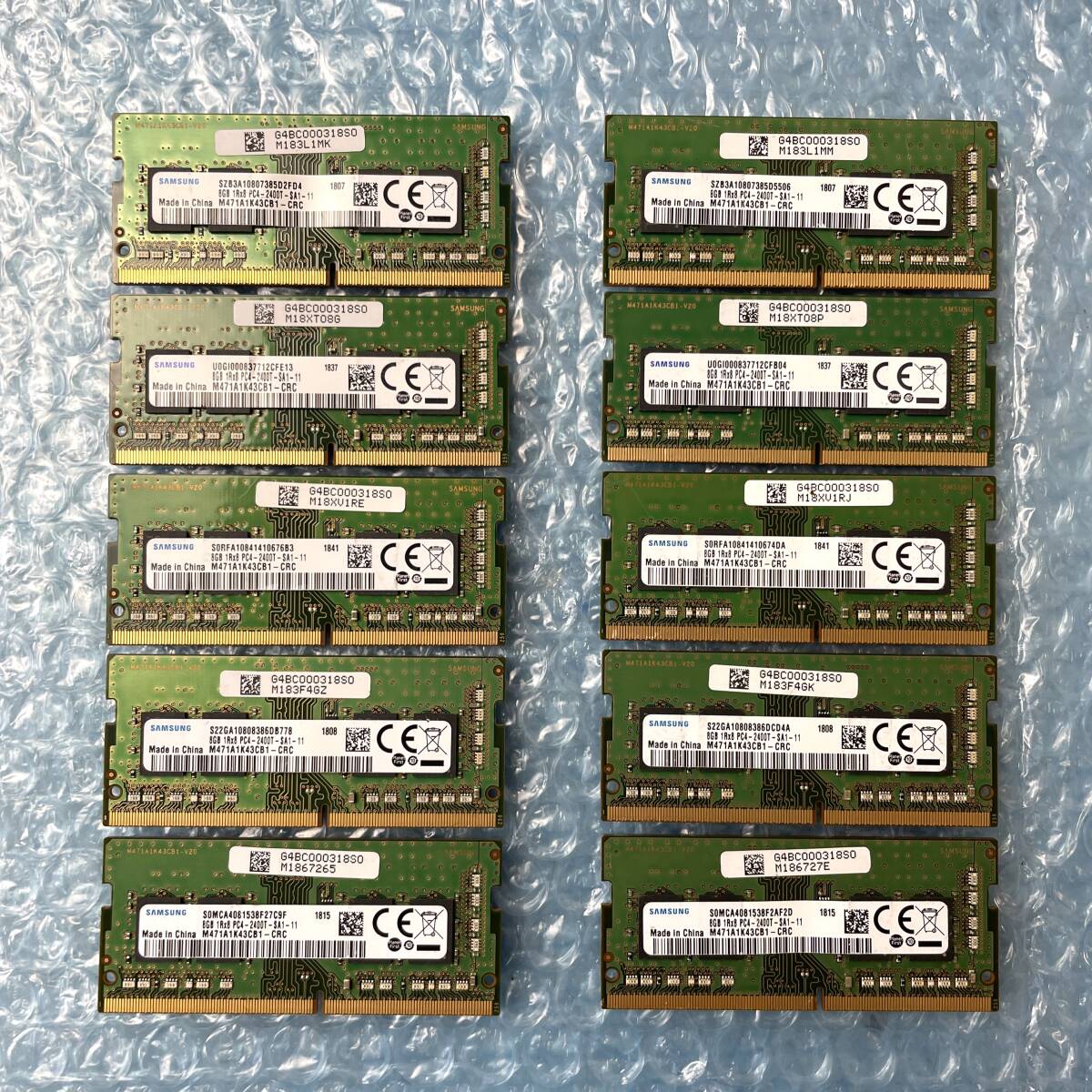 SAMSUNG 8GB×10枚セット DDR4 PC4-2400T-SA1-11 ノートPC メモリ【NM-595】 /【Buyee ...