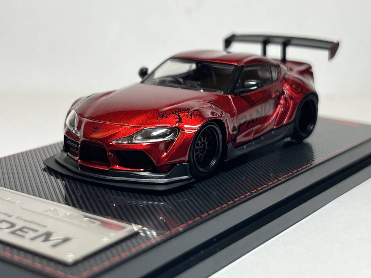 ignition model イグニッションモデル IG2332 1/64 PANDEM Supra(A90)Red Metallic パンデ ...