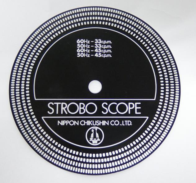 NIPPON CHIKUSHIN オーム STROBO SCOPE ストロボスコープ 50/60Hz 33rpm 45rpm 直径94.5mm ...