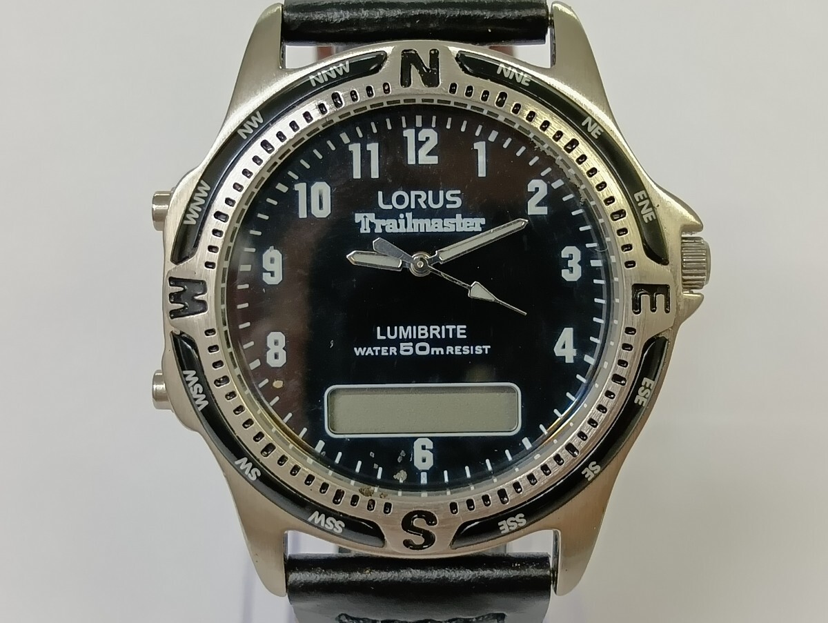 054 LORUS ローラス Trailmaster V041-X005 アナデジ クォーツ 現状品 /【Buyee】 Buyee ...