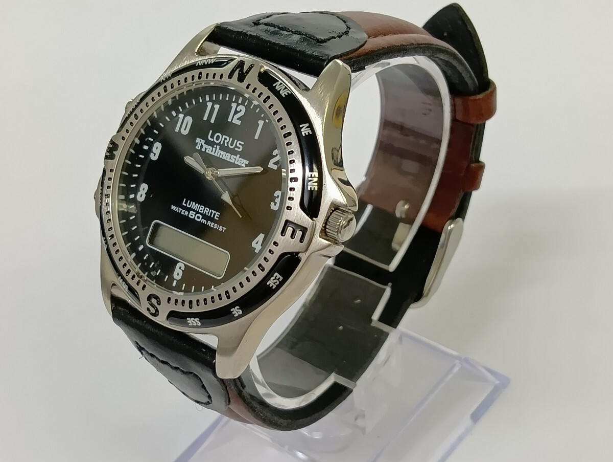 054 LORUS ローラス Trailmaster V041-X005 アナデジ クォーツ 現状品 /【Buyee】 Buyee ...