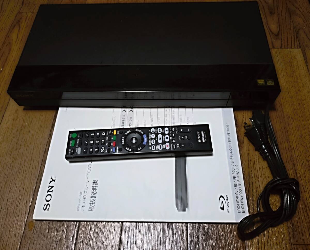 ソニー 4Kチューナー内蔵 BDレコーダー BDZ-FBT4000 4TB BS4K 2番組同時録画/ 地デジBS 3番組録画 2020年製 中古 動作確認 /【Buyee】 Buyee ...