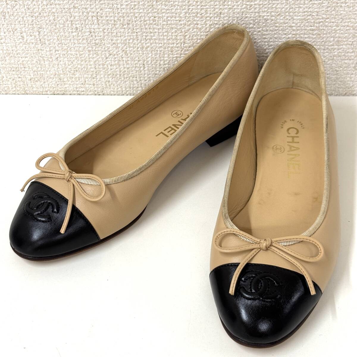 TY2617 CHANEL パンプス ココマーク シャネル 38C 約24cm ベージュ シューズ レディース 薄茶色 1円スタート ＊修理箇所あり /【Buyee】 Buyee ...