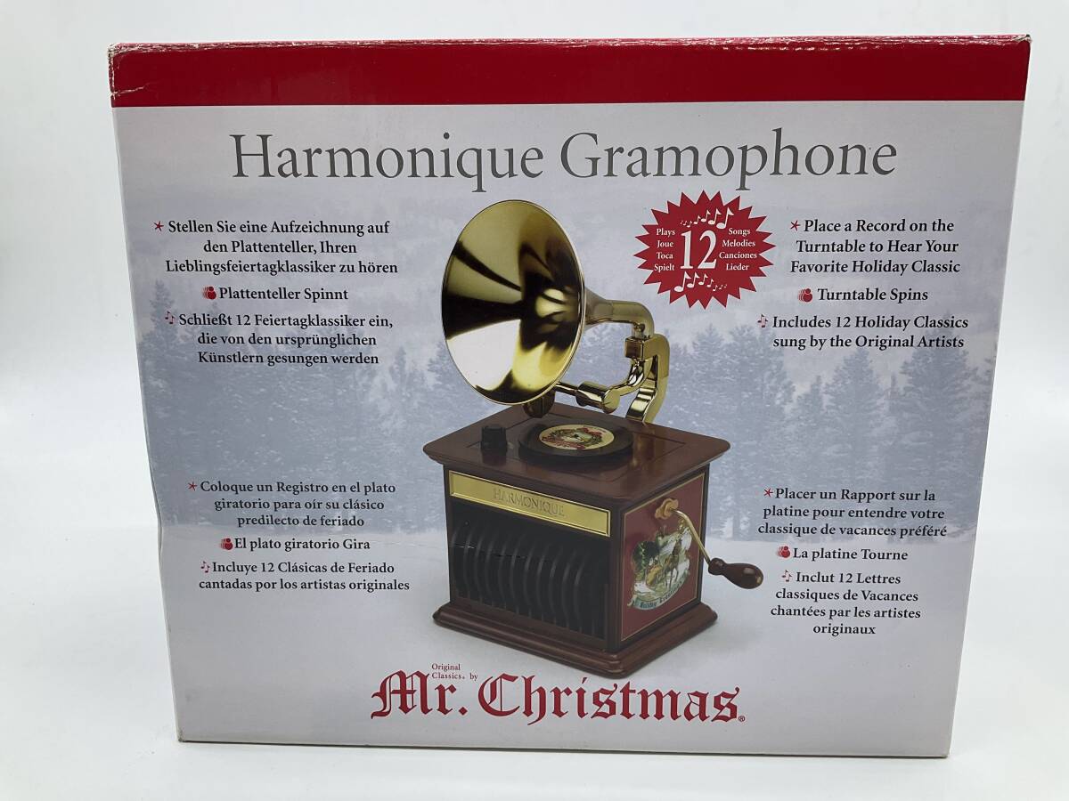 一円スタート！ 新品 入手困難 ミスタークリスマス ハーモニーク 蓄音機 オルゴール Mr Christmas HARMONIQUE ...