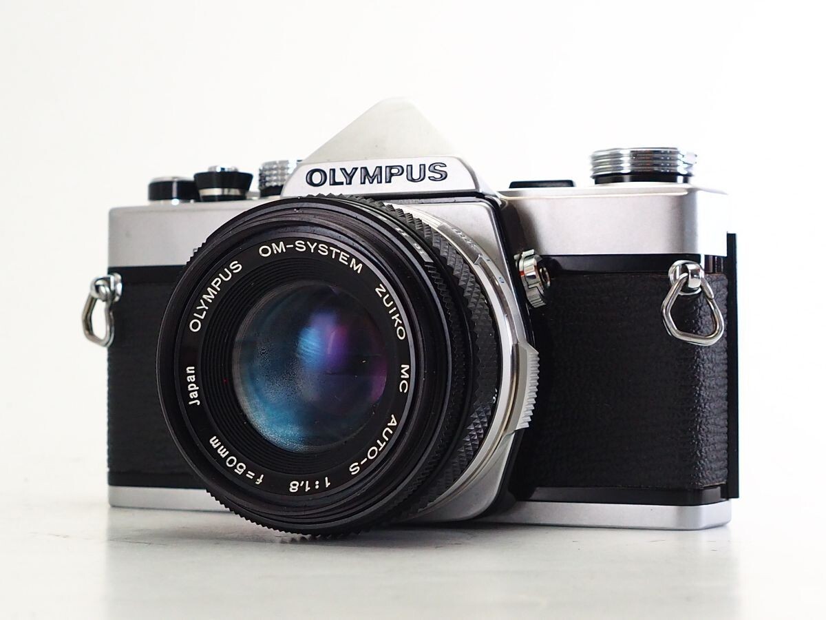★訳あり実用品★ オリンパス OLYMPUS OM1 ボディ ZUIKO MC AUTO-S 50mm F1.8 レンズ ★シャッターOK ...