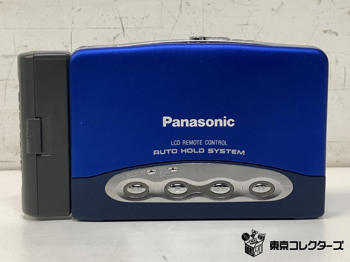 【ジャンク】Panasonic RQ-S75 パナソニック ポータブルカセットプレーヤー 青 ブルー MADE IN JAPAN ...