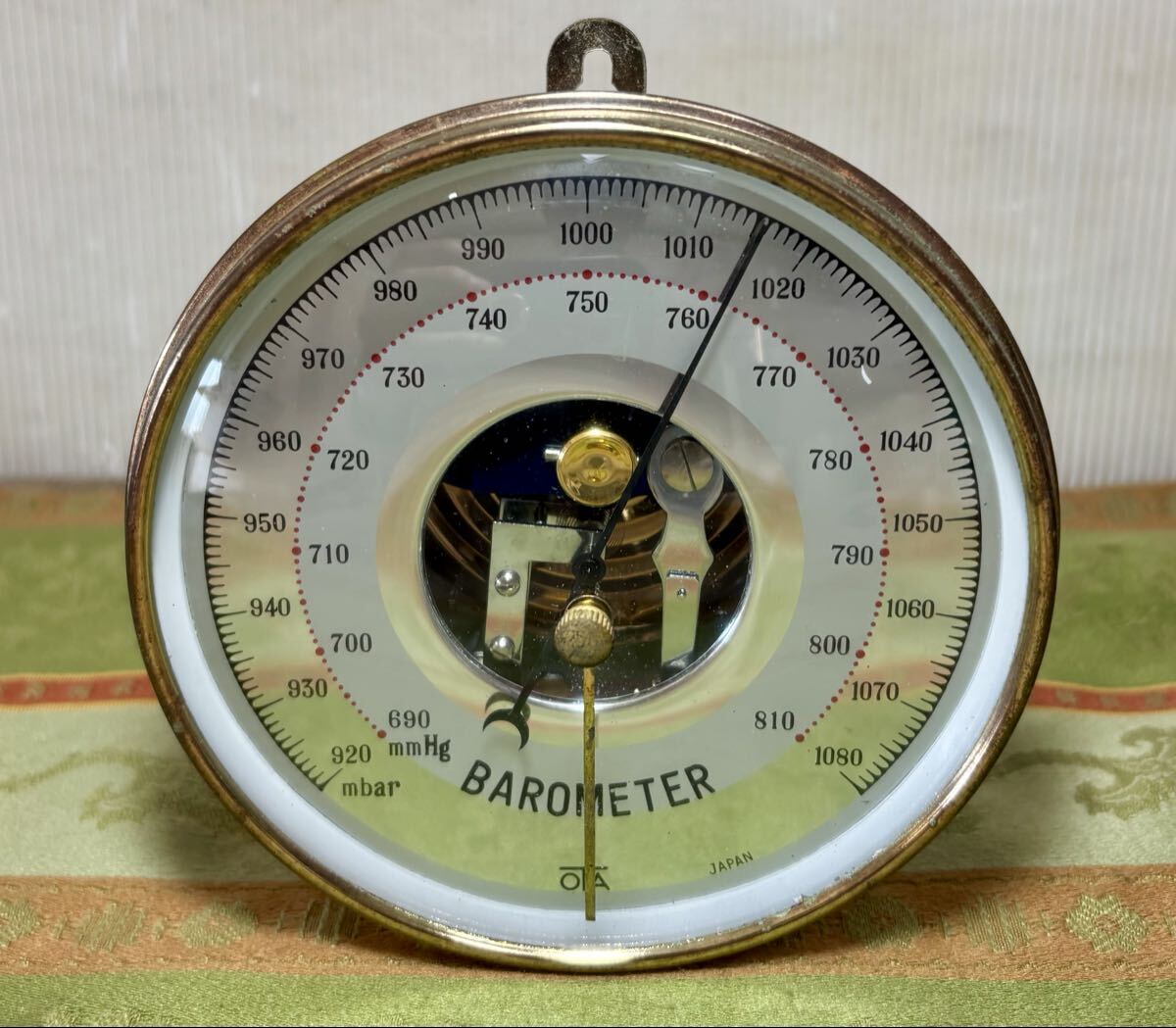 ★ 昭和レトロ 気圧計 BAROMETER バロメーター 船舶用 直径約14cm /【Buyee】