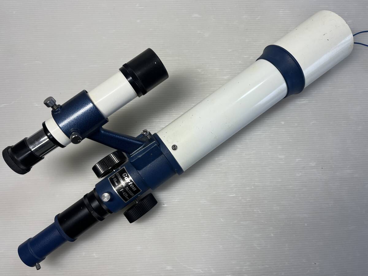 Carton カートン光学 天体望遠鏡 ASTRONOMICAL TELESCOPE D＝60mm F＝420mm /【Buyee ...
