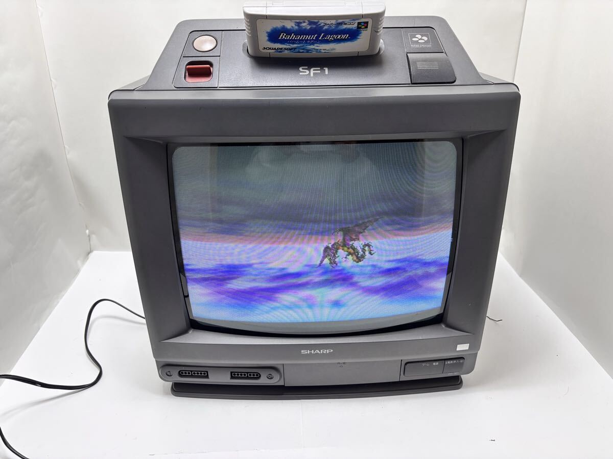 超希少 スーパーファミコン内蔵テレビ ブラウン管テレビ SHARP 14G-SF1 1000円スタート /【Buyee】 Buyee ...