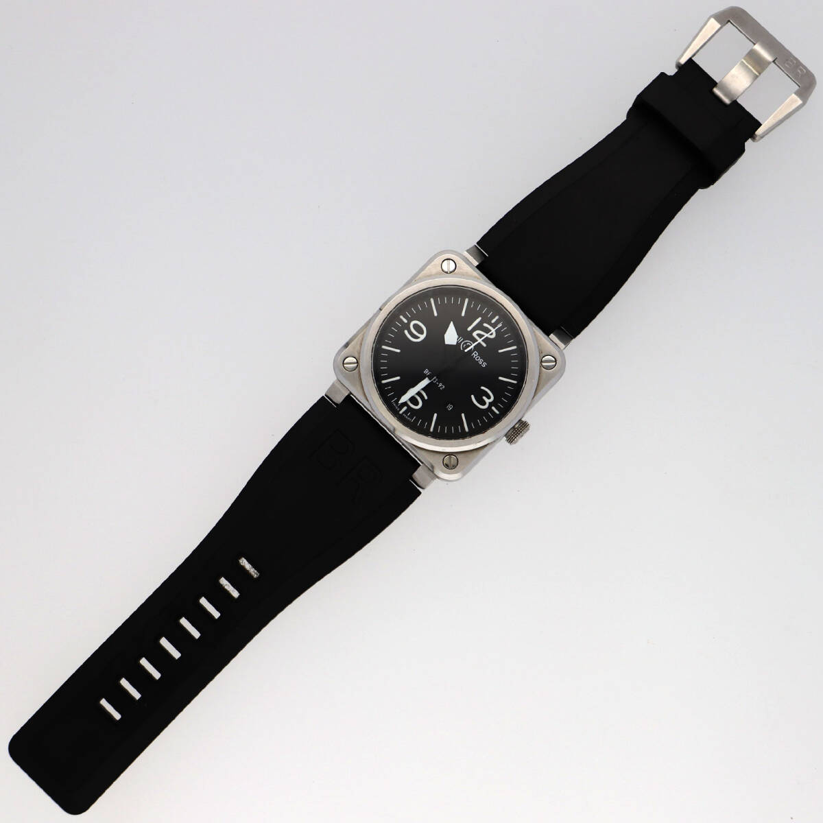 Bell＆Ross ベル＆ロス BR03-92-S ヘリテージ ブラックダイヤル SS/ラバー 自動巻き メンズ【136187 ...