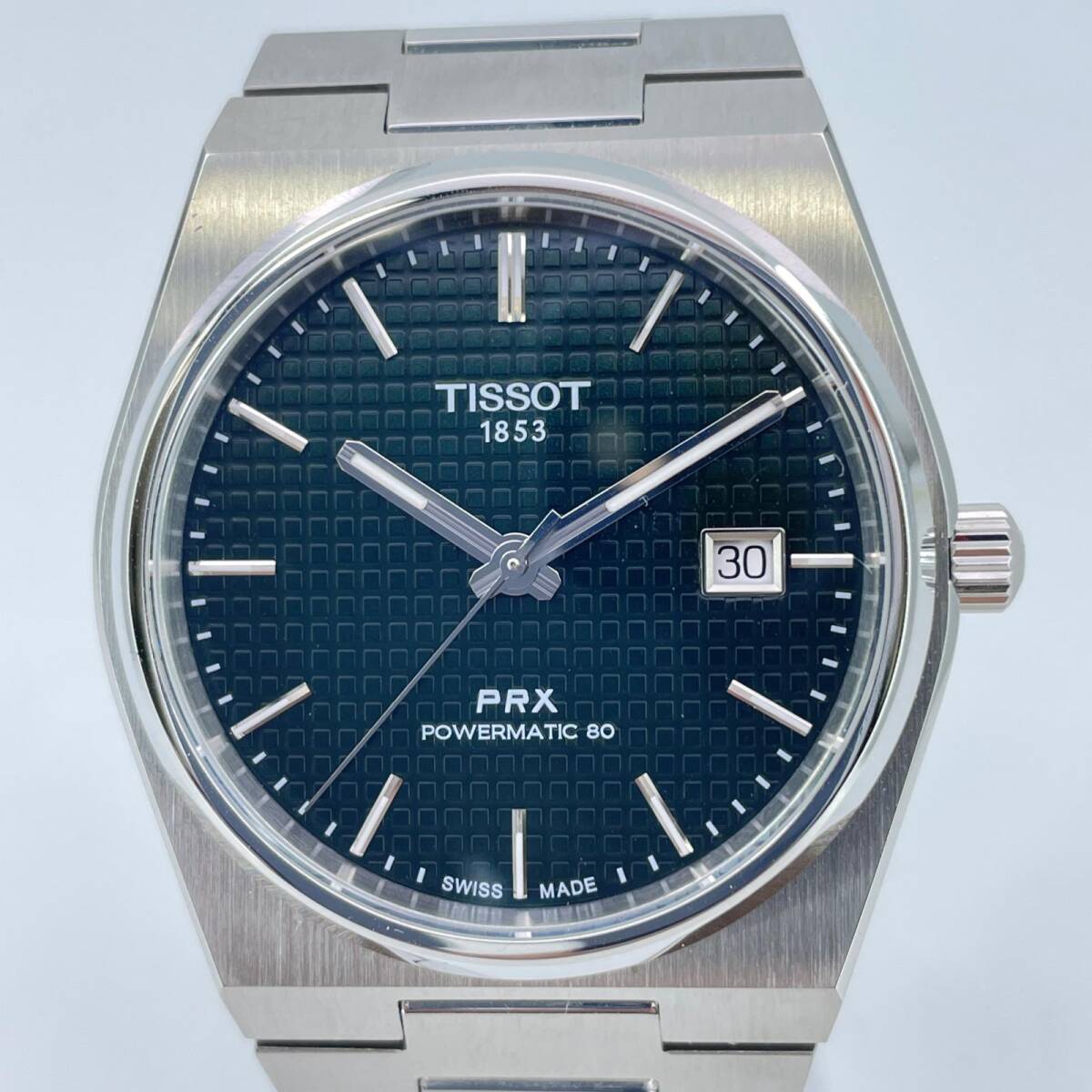 TISSOT ティソ PRX_POWREMATIC80 パワーマティック80 T137407A 自動巻き グリーン文字盤 メンズ 腕時計 箱付 ...