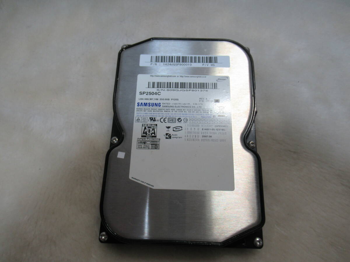 Samsung サムスン 3.5インチHDD SP2504C 250GB SATA USED/動作確認済み /【Buyee】 Buyee ...