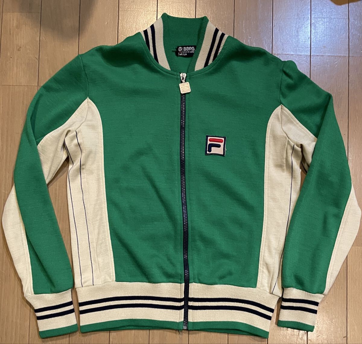 イタリア製 FILA フィラ BORG トラック ジャケット ジャージ トップ ヨーロッパ EU ビンテージ ビヨン ボルグ ビヨンボルグ ...