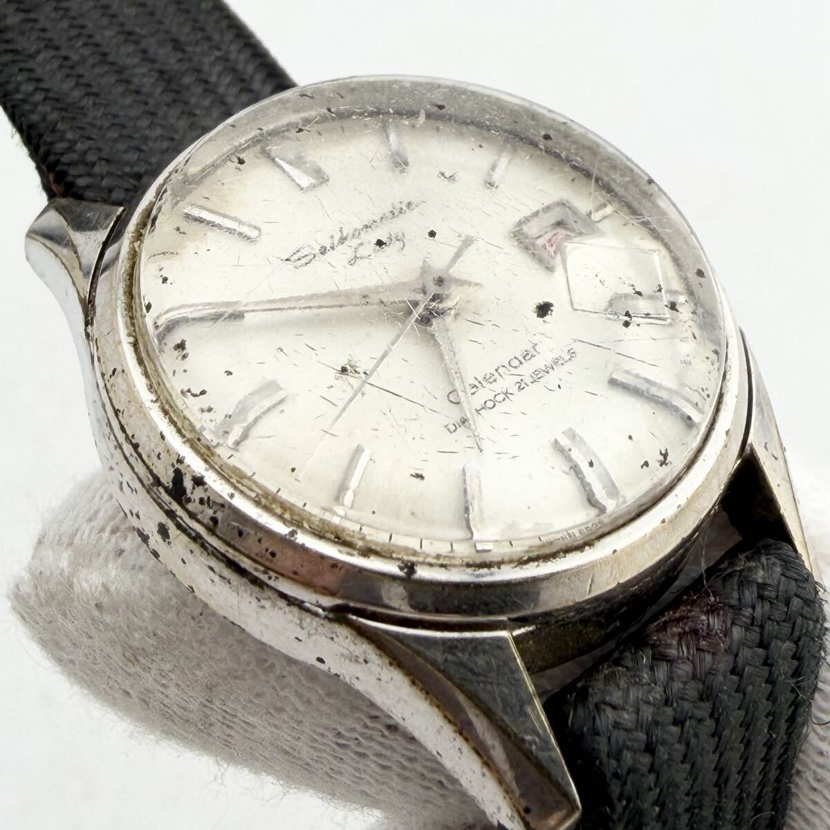 Seikomatic Lady Calendar Diashock 21Jewels レディース 腕時計 自動巻き【B401-SJ68-3 ...