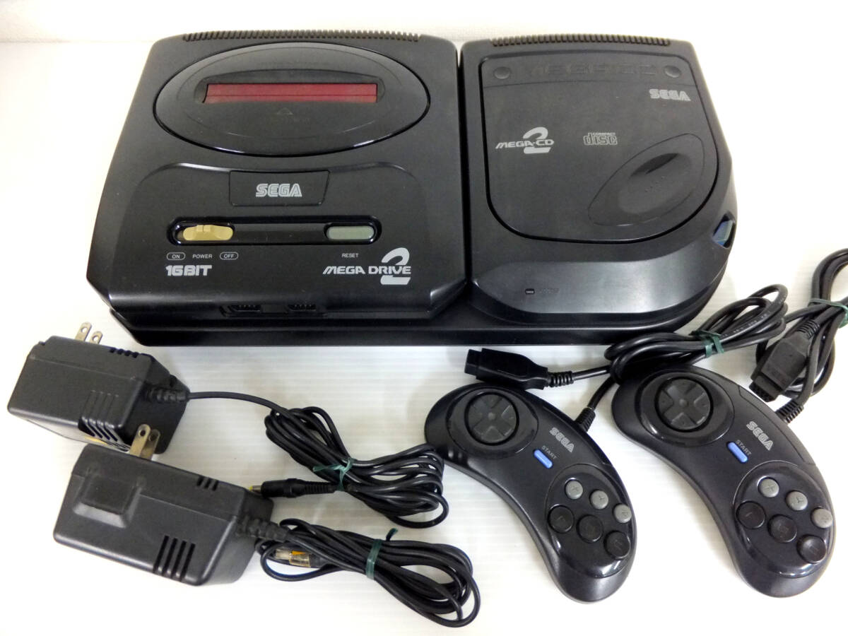 D1152 ジャンク セガ メガドライブ2 メガCD2 セット MEGADRIVE2 MEGA-CD2 SEGA ゲーム機 /【Buyee ...