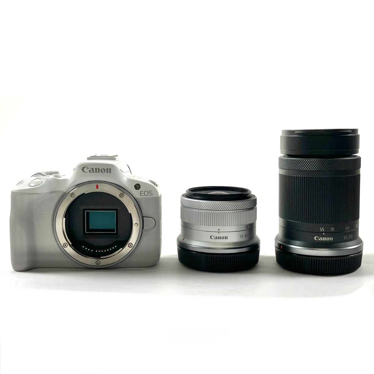 【1円】 キヤノン Canon EOS R50 ダブルズームキット ホワイト デジタル ミラーレス 一眼カメラ 【中古】 /【Buyee ...