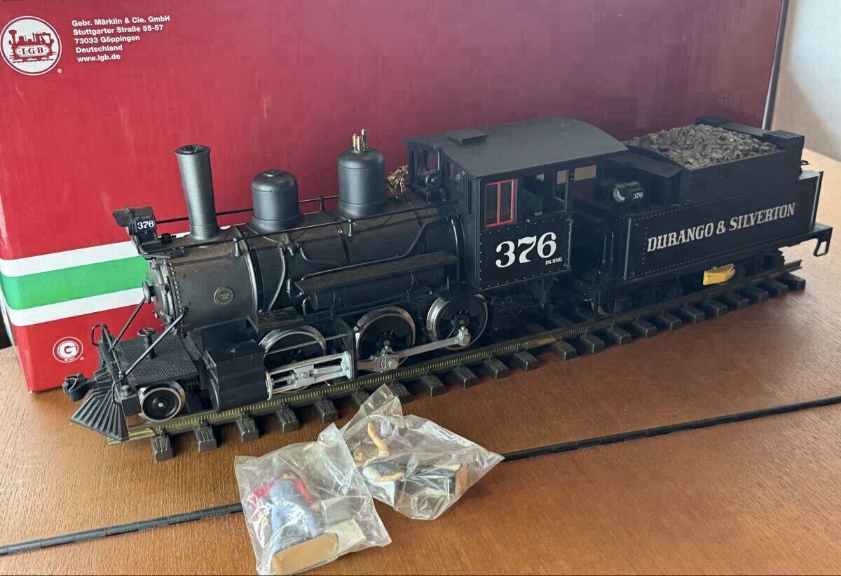 【美品、レア】レーマン LGB 25196 Durango & Silverton Mogul 蒸気機関車＋テンダー Gゲージ 箱付き ...