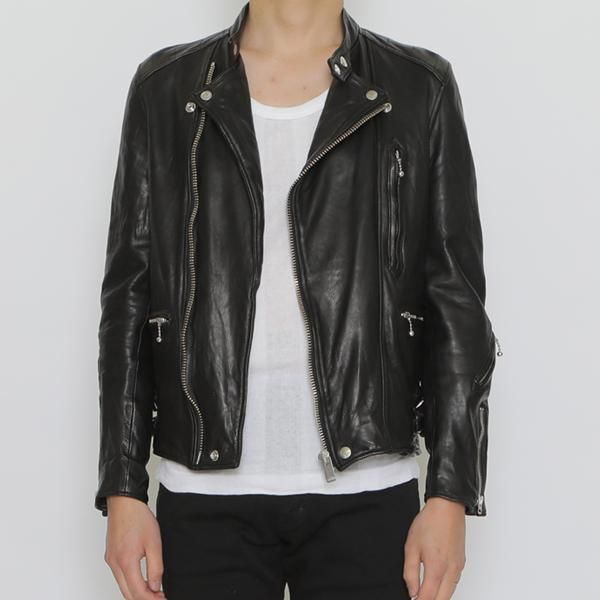 ルードギャラリー RUDE GALLERY 21AW DUDE ステアハイド ダブル レザー ライダース ジャケット 黒 2 /【Buyee ...