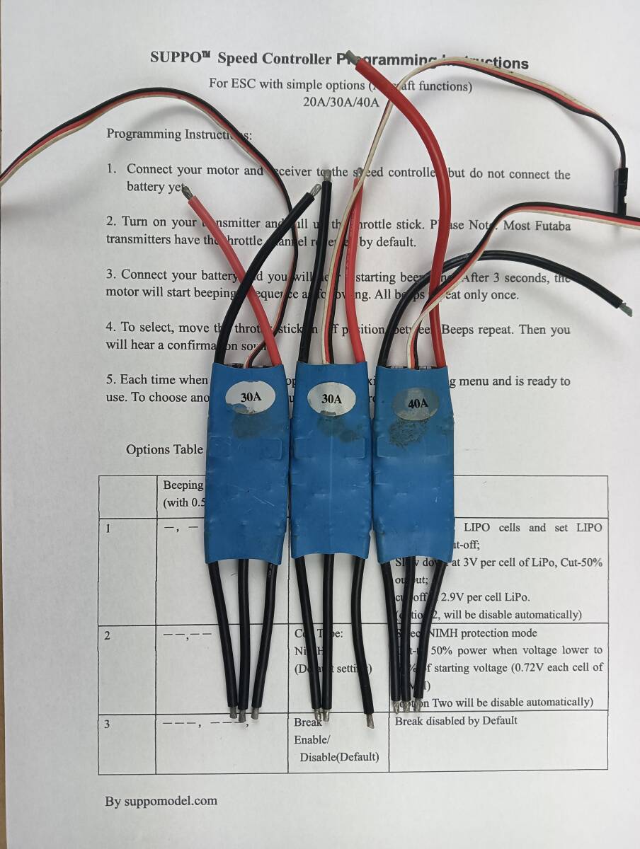 未使用 SUPPO社製 ESC 30A2個 40A1個 3個セット /【Buyee】