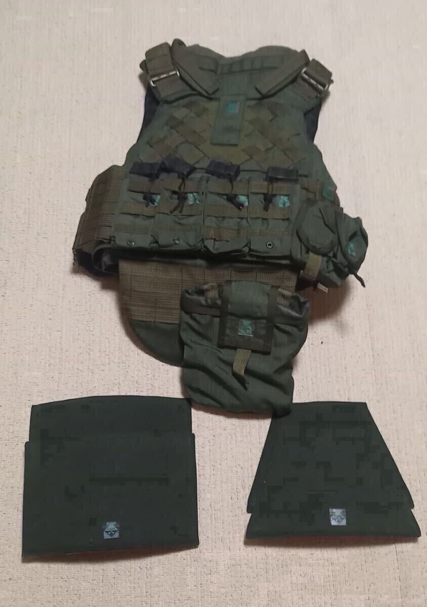 Fort defender 2 molle emerald classic gen 48/4 full Kevlar full plates ...