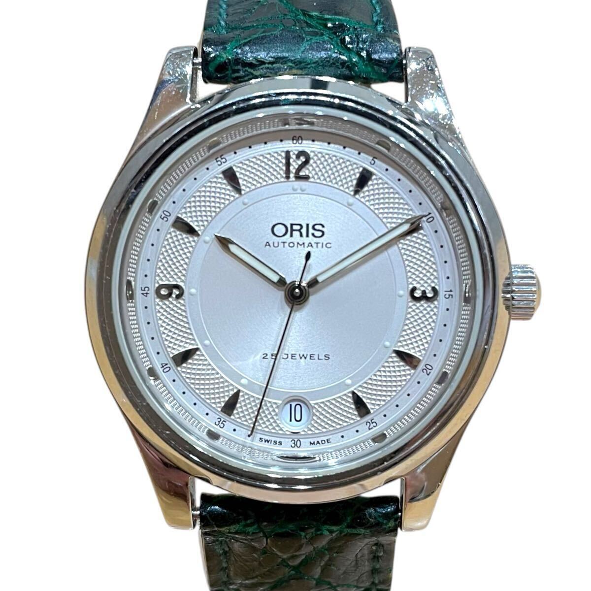 1円 ORIS オリス 腕時計 自動巻き 裏スケ 7490 モダン クラッシック コンスタンティン キアヌ レッドローター モデル 稼働品 ...
