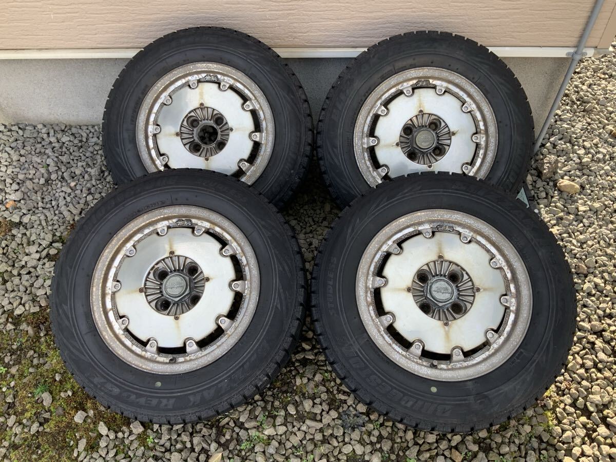 無限 MUGEN アルミホイール CF48 当時物 6JJ×14 +38 PCD100×4本 ホイールカバー×4個 センターキャップ×3個 ...