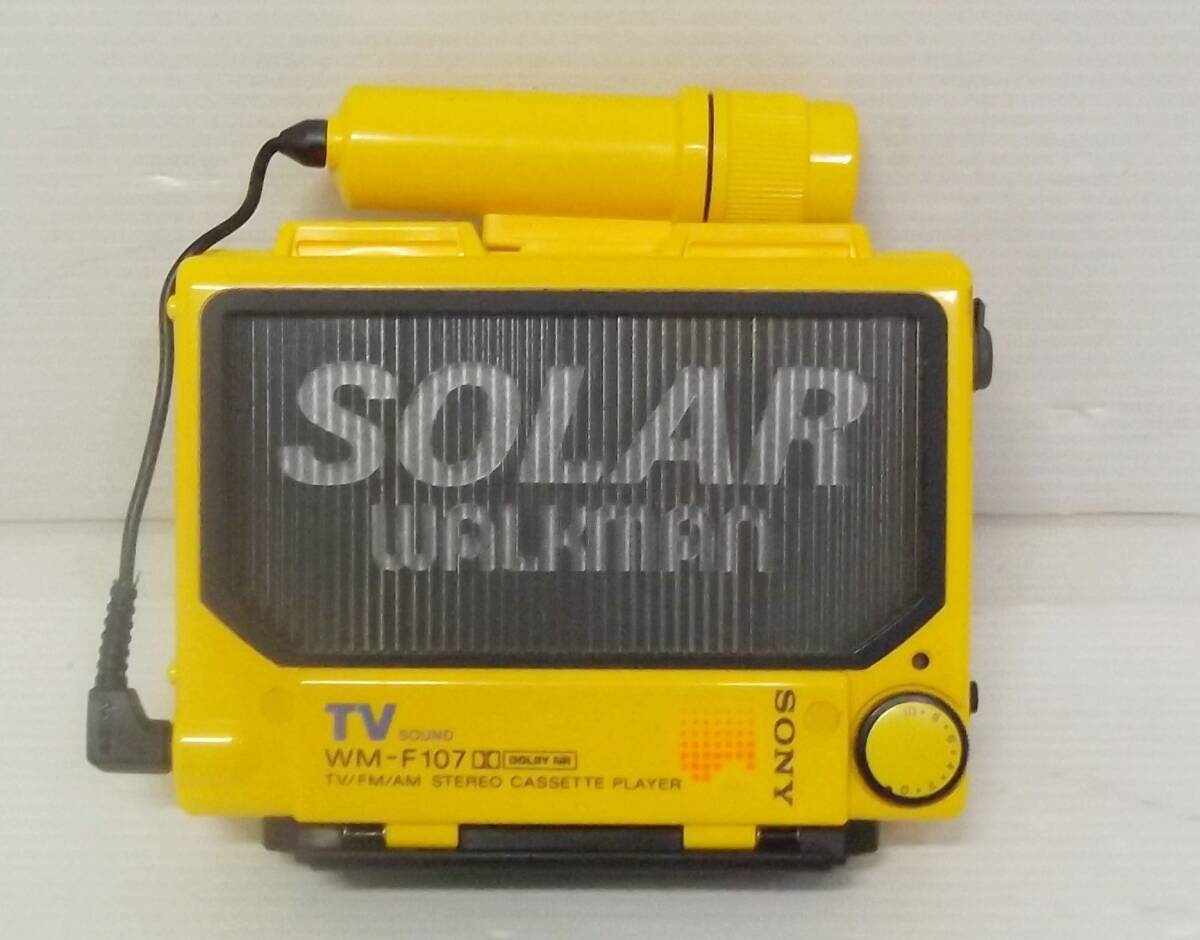 A0403 SONY ソニー walkman ウォークマン WM-F107 ソーラー SOLAR yellow イエロー /【Buyee ...