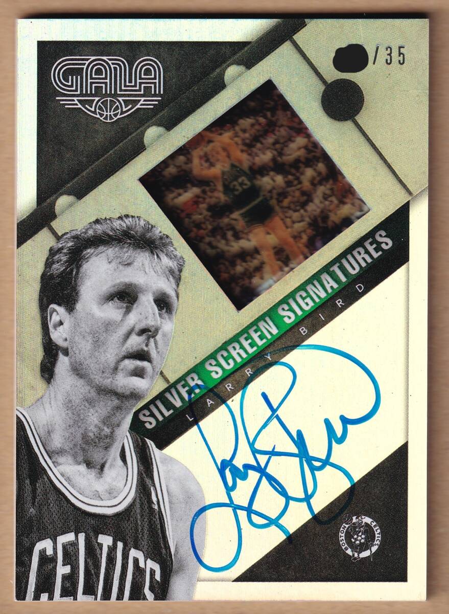 【NBA】LARRY BIRD 直筆サインカード 35枚限定 2014-2015 PANINI GALA BASKETBALL SILVER ...