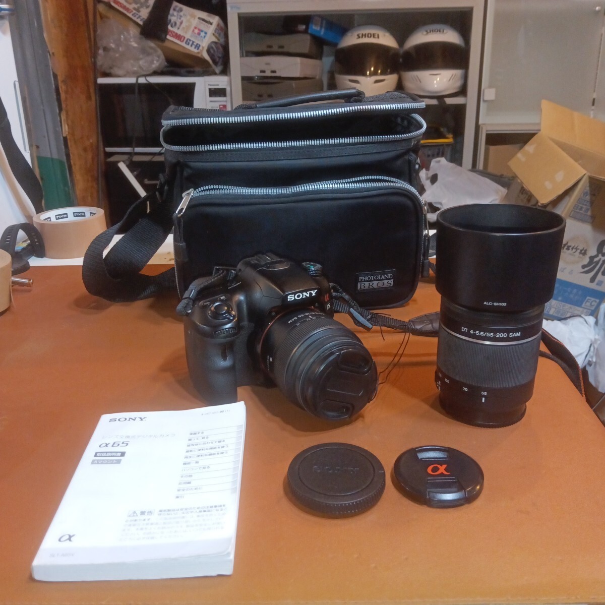 SONY ソニー α 65 SLT-A65V レンズ DT 3.5-5.6/18-55 SAM 0.25m/0.82ft DT 4-5.6 ...