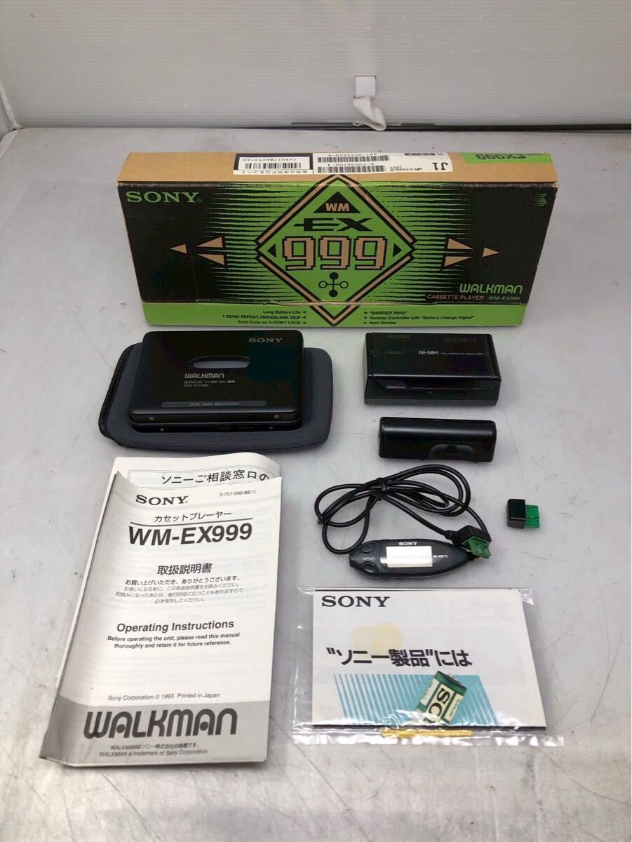 SONY/ソニー/WM-EX999(ブラック)/カセットプレーヤー/カセットウォークマン/WALKMAN/ 元箱など付属品多数 /【Buyee ...