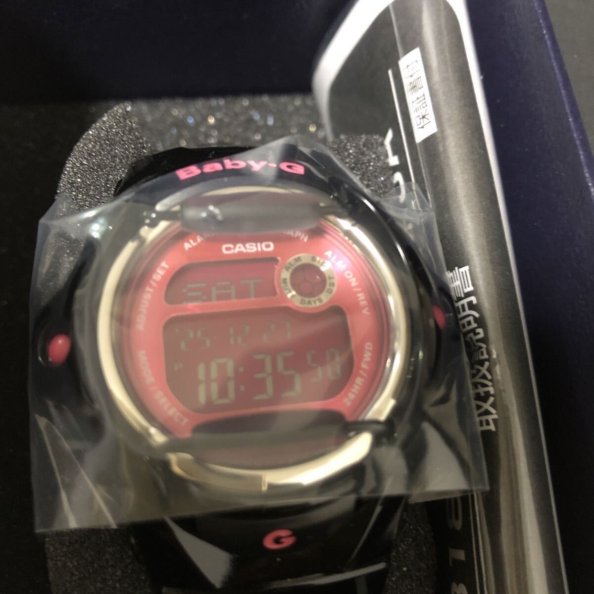 未使用 Baby-G ピンク ブラック Gショック G-SHOCK カシオ CASIO 3189 3252 JA 取扱説明書 箱付 グロス 黒 ...