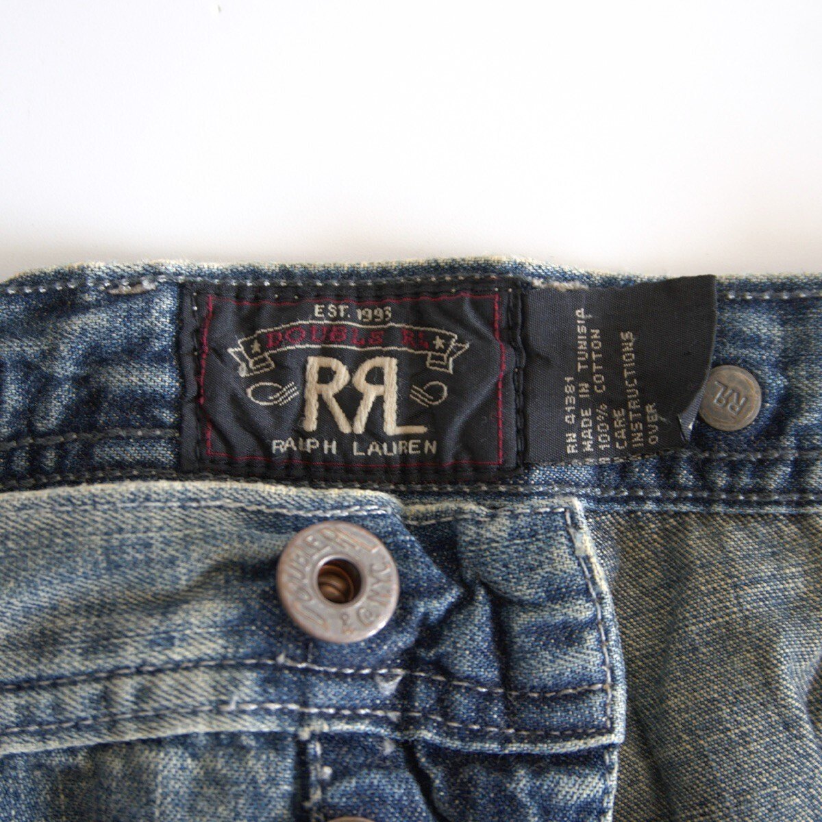 【名作】RRL【REPAIR BUCKLEBACK JEANS】36×32 リペア バックルバック ジーンズ デニムパンツ 25111000 ...