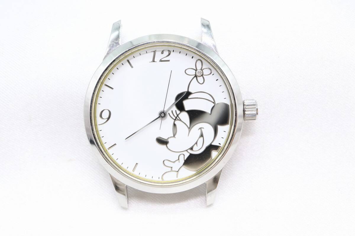 【W282-18】動作品 電池交換済 DISNEY ディズニー ミニーマウス EXCLUSIVE 腕時計 フェイスのみ メンズ【送料全国一律 ...