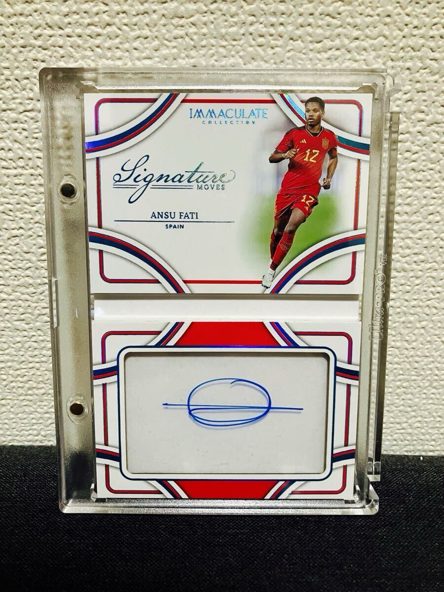 1of1 Platinum Ansu Fati 2025 Panini Immaculate Signature Moves ...
