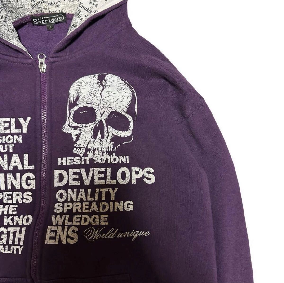 Japanese Label Y2K skull hoodie 14th addiction share spirit ...