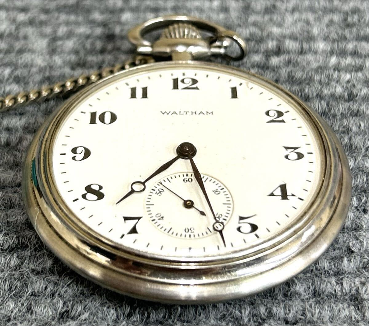 稼働品 WALTHAM ウォルサム 懐中時計 スモセコ 手巻き アンティーク ケース付き 1224② /【Buyee】 Buyee ...