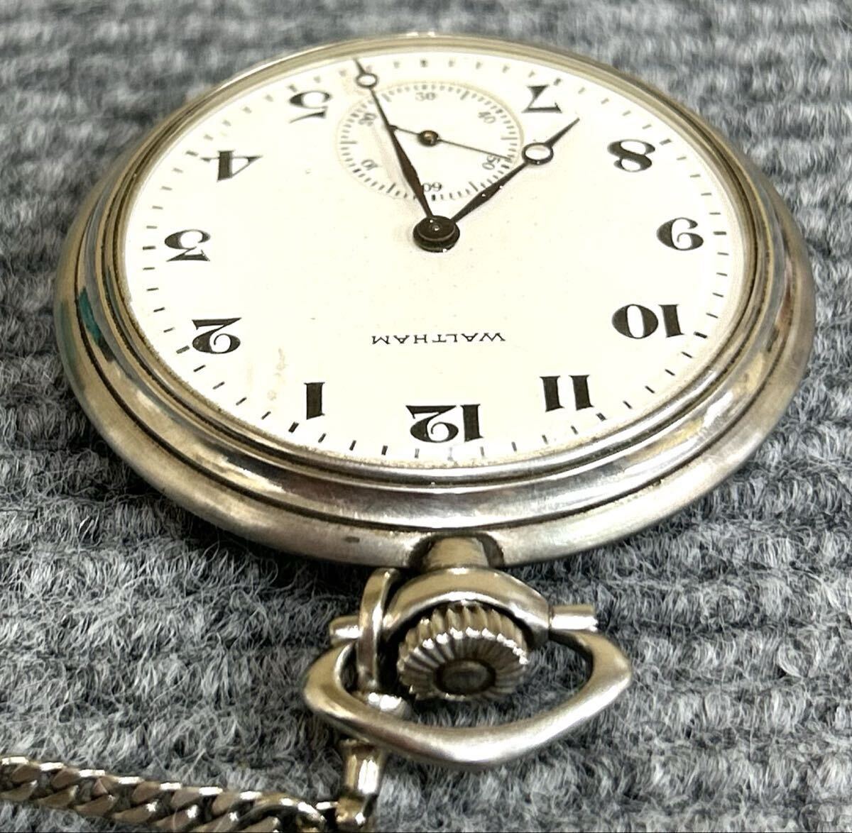 稼働品 WALTHAM ウォルサム 懐中時計 スモセコ 手巻き アンティーク ケース付き 1224② /【Buyee】 Buyee ...