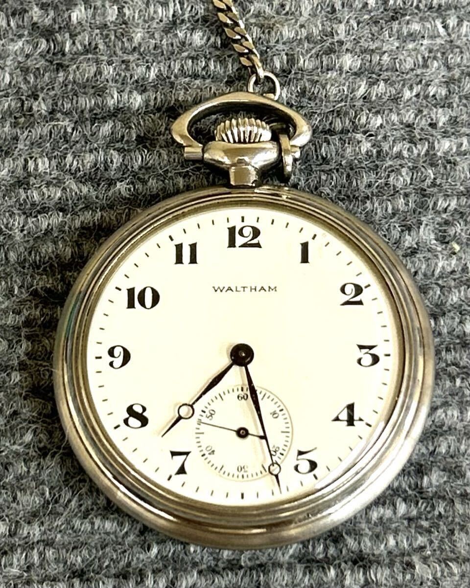 稼働品 WALTHAM ウォルサム 懐中時計 スモセコ 手巻き アンティーク ケース付き 1224② /【Buyee】 Buyee ...